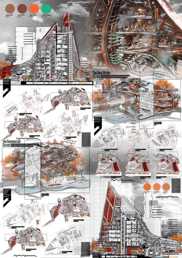 HIGHSTREET INTERSECTION TOWER VERTICAL WALKABILITY